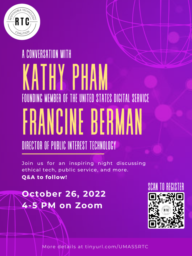 October 26 Event: “A Conversation with Kathy Pham and Francine Berman ...